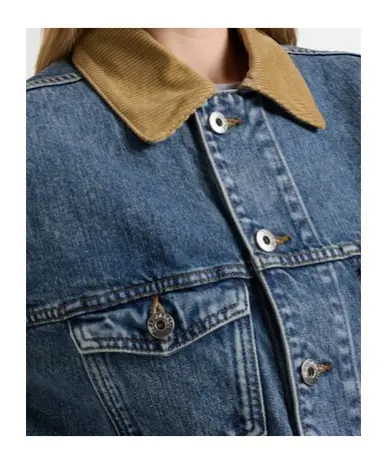 J.W.ANDERSON Corduroy-trimmed Denim Jacket