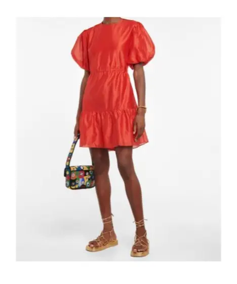 SIR. Lucelia Cotton And Silk Minidress