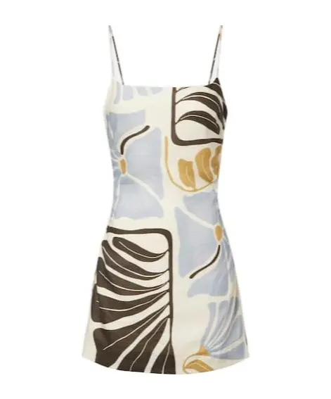 SIR. Lola Floral Linen Minidress