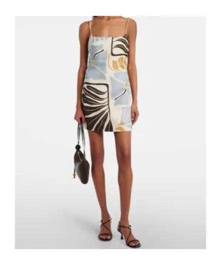SIR. Lola Floral Linen Minidress