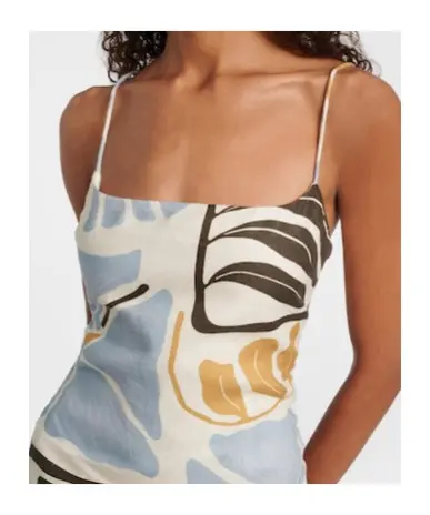 SIR. Lola Floral Linen Minidress