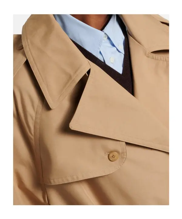 THE FRANKIE SHOP Riva Oversized Cotton Trench Coat