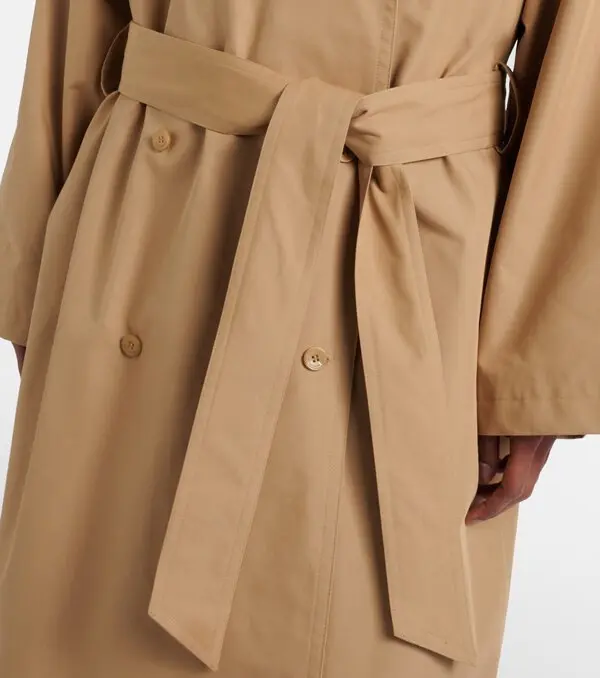 THE FRANKIE SHOP Riva Oversized Cotton Trench Coat