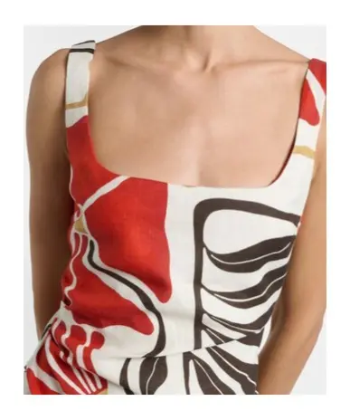 SIR. Julietta Floral Linen Minidress