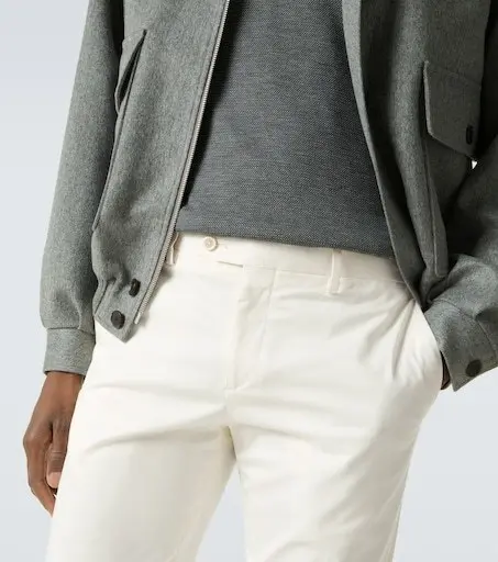 LARDINI Mid-rise Cotton Slim Pants