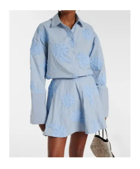 ROTATE BY BIRGER CHRISTENSEN Embroidered Cotton Shirt