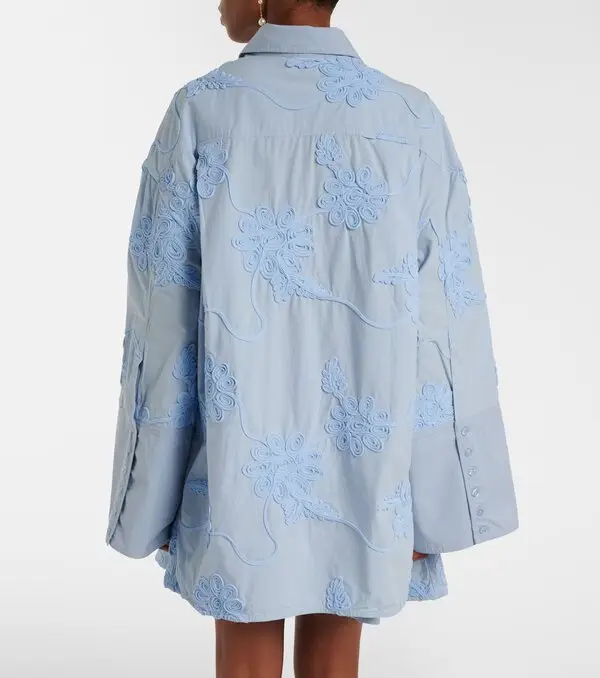 ROTATE BY BIRGER CHRISTENSEN Embroidered Cotton Shirt