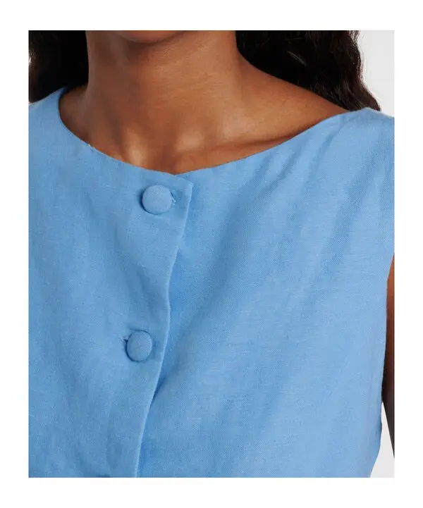 Rixo Lucca Linen-blend Vest