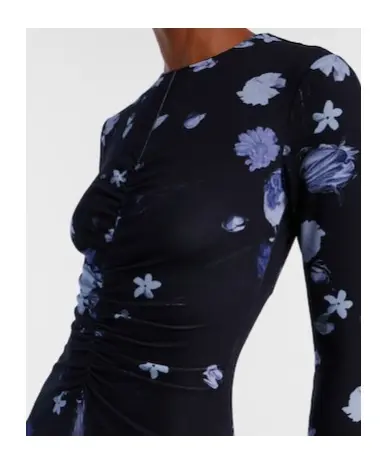 Erdem Floral Jersey Midi Dress