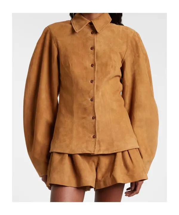 ROTATE BY BIRGER CHRISTENSEN Pointed Collar Long-sleeved Shirt