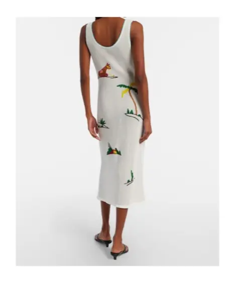 Staud Luma Embroidered Cotton Beach Cover-up