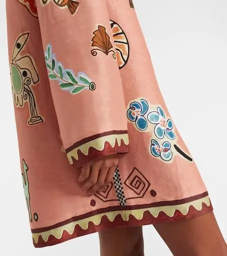 ALEMAIS X Lrnce Laurence Linen And Silk Minidress
