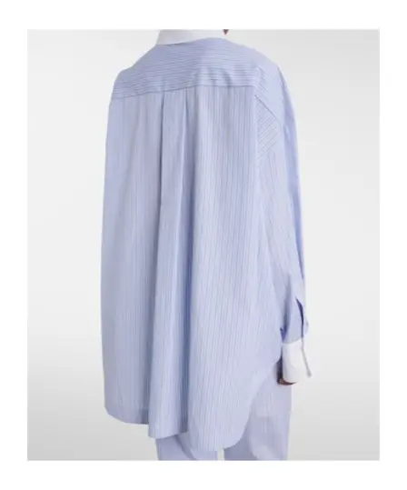Attico Striped Asymmetric Cotton Shirt