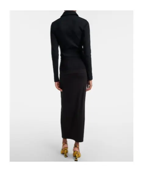 Attico Jersey Midi Skirt