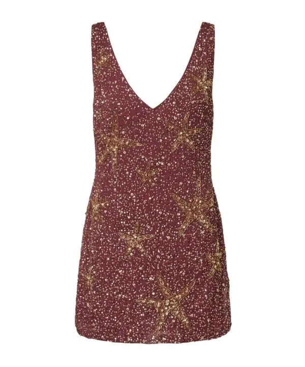 Rixo Trimmed Mini Dress