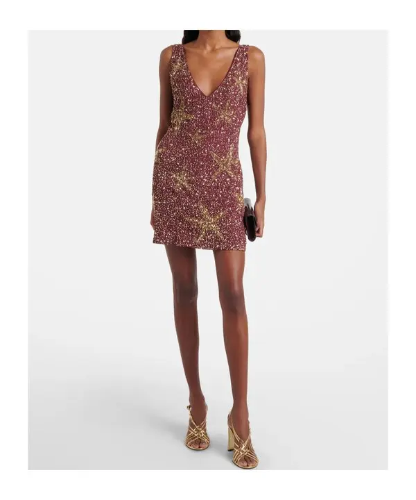 Rixo Trimmed Mini Dress