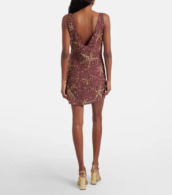 Rixo Trimmed Mini Dress