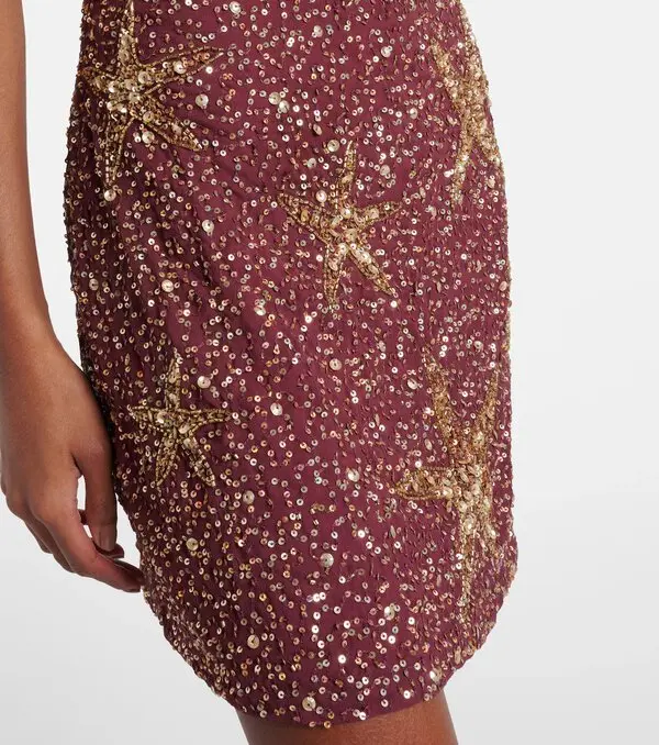 Rixo Trimmed Mini Dress