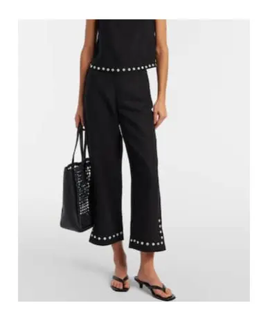 Staud Linen-blend Flared Pants