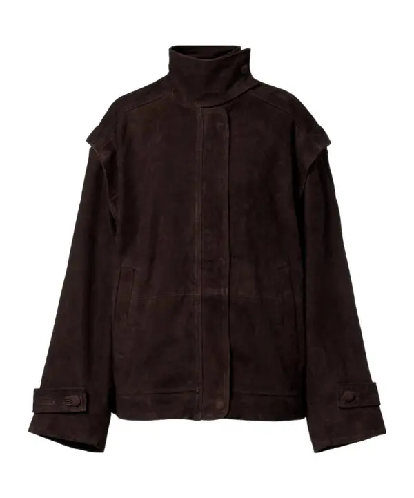 ROTATE BY BIRGER CHRISTENSEN Kamala Oversized Suede Jacket