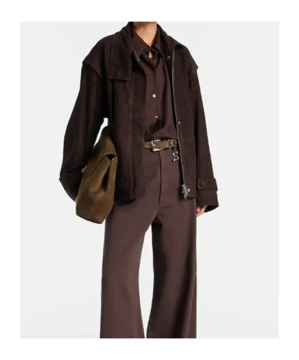 ROTATE BY BIRGER CHRISTENSEN Kamala Oversized Suede Jacket