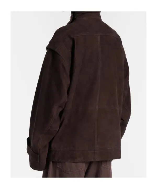 ROTATE BY BIRGER CHRISTENSEN Kamala Oversized Suede Jacket