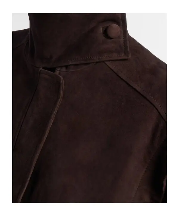 ROTATE BY BIRGER CHRISTENSEN Kamala Oversized Suede Jacket