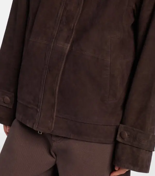 ROTATE BY BIRGER CHRISTENSEN Kamala Oversized Suede Jacket