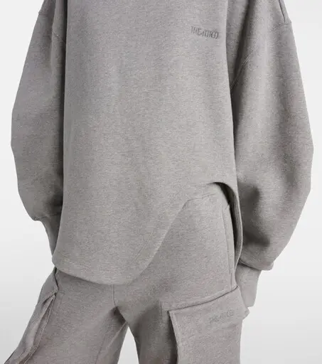 Attico Oversized Cotton Jersey Sweatshirt
