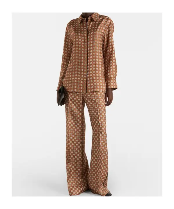 Dorothee Schumacher Printed Silk Twill Shirt