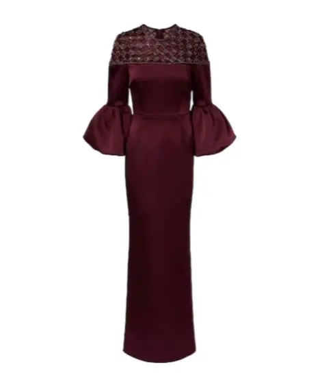 Rebecca Vallance Alora Embellished Gown - Brown