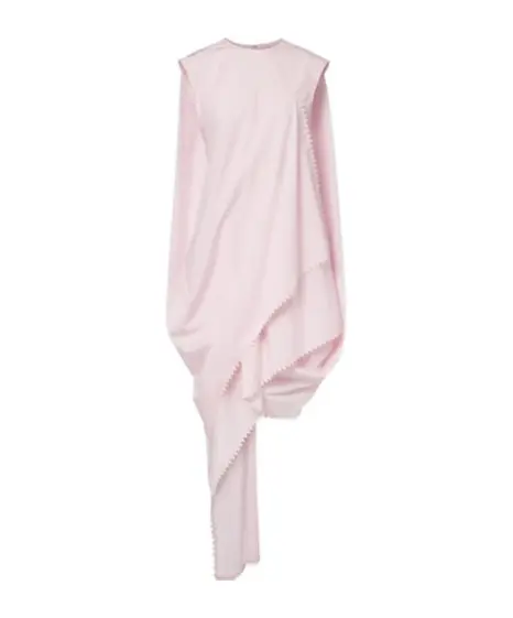 Jacquemus Traversin Asymmetric Cotton Poplin Minidress