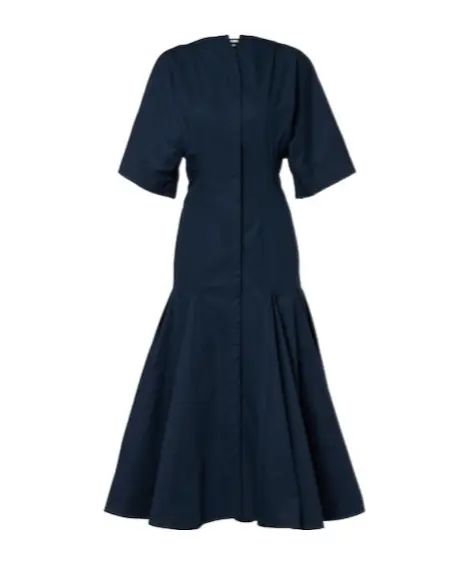 Jacquemus Moisson Cotton Poplin Midi Dress
