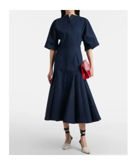 Jacquemus Moisson Cotton Poplin Midi Dress