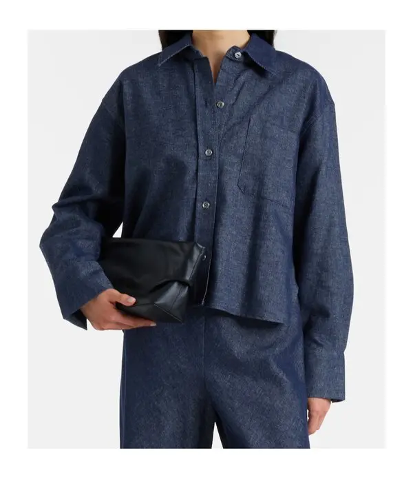 Vince Cotton And Linen Chambray Shirt