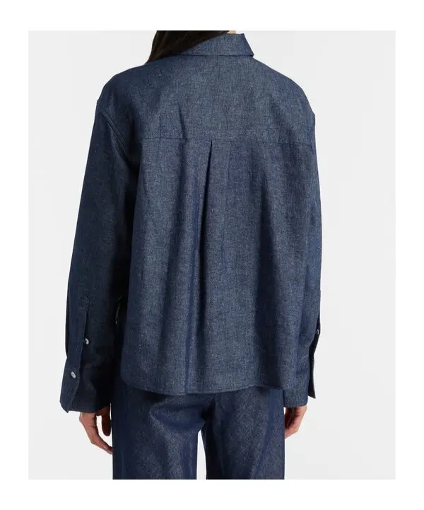 Vince Cotton And Linen Chambray Shirt