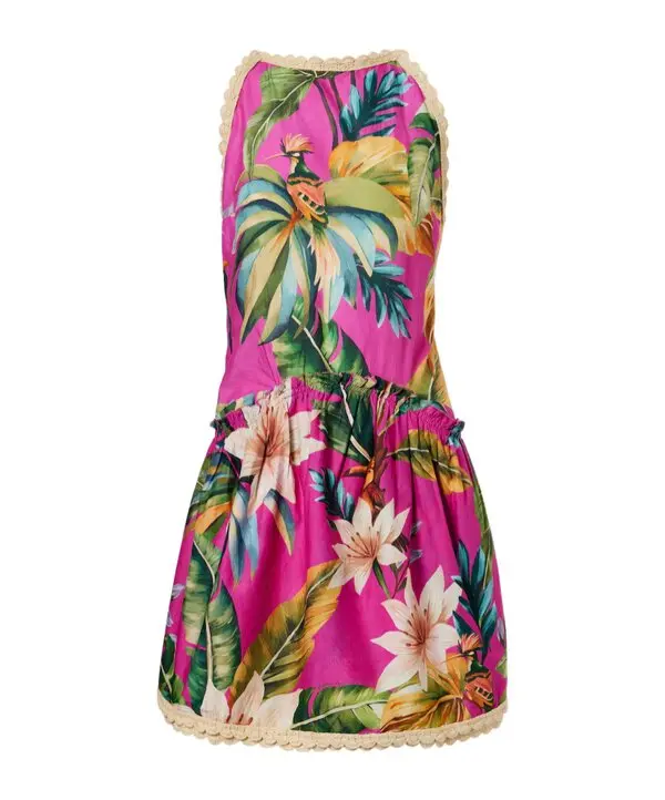 Farm Rio Tropicalia Printed Cotton Minidress