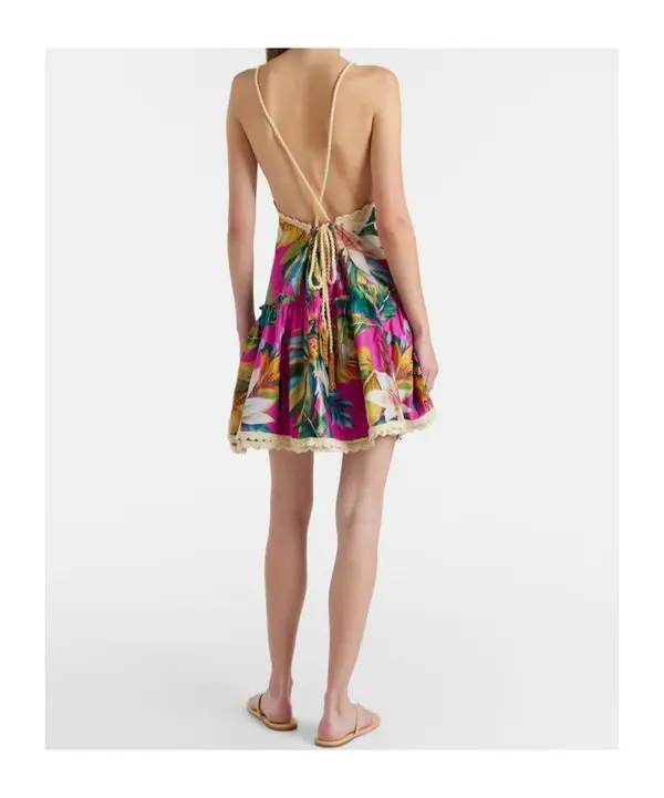 Farm Rio Tropicalia Printed Cotton Minidress
