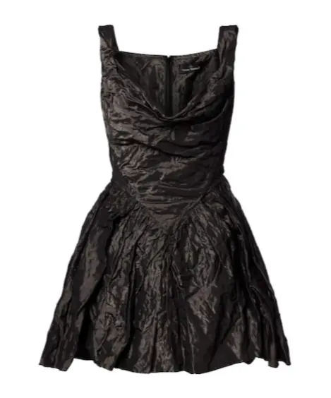 VIVIENNE WESTWOOD Mini Sunday Draped Corset Dress - Black