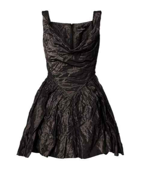 VIVIENNE WESTWOOD Mini Draped Corset Dress - Black