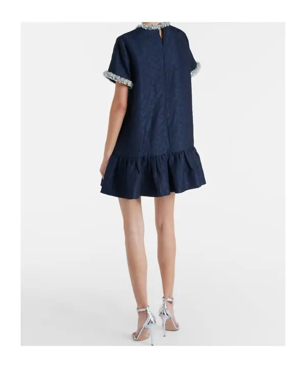Simkhai Alison Embellished Jacquard Minidress