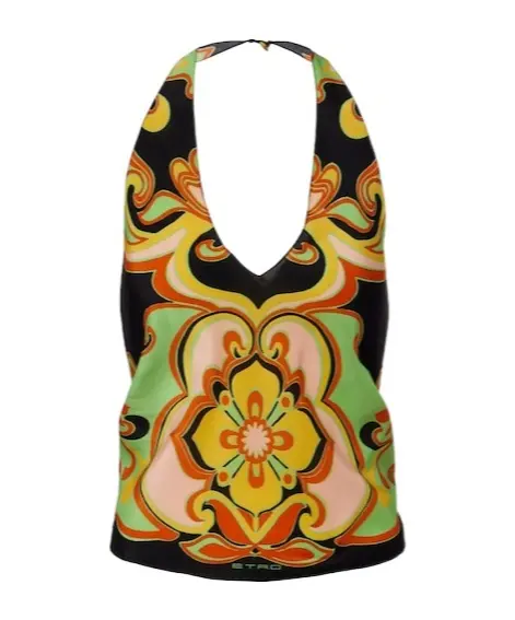 Etro Floral Paisley Silk Blouse