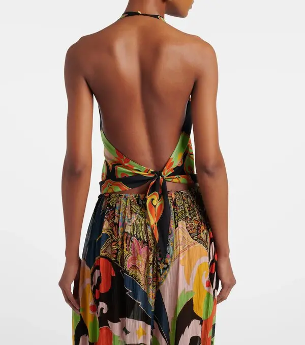 Etro Floral Paisley Silk Blouse