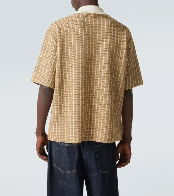JIL SANDER Knitted Cotton Polo Shirt