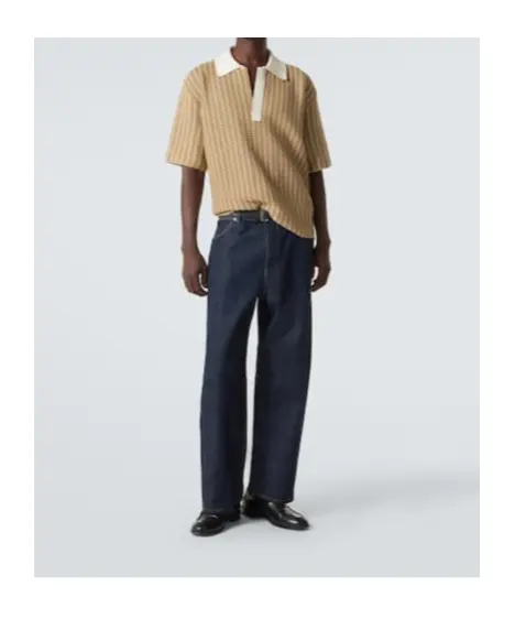 JIL SANDER Knitted Cotton Polo Shirt