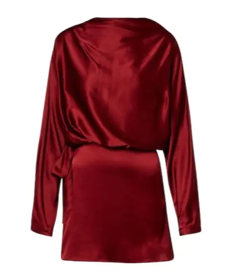Staud Phoebe Silk-blend Satin Minidress