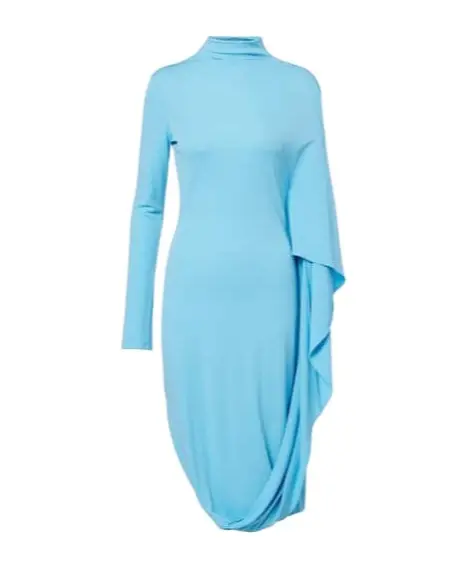 Stella McCartney Draped Jersey Midi Dress