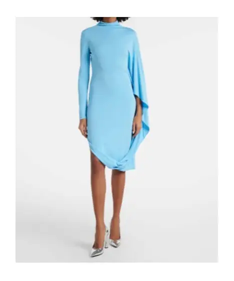 Stella McCartney Draped Jersey Midi Dress