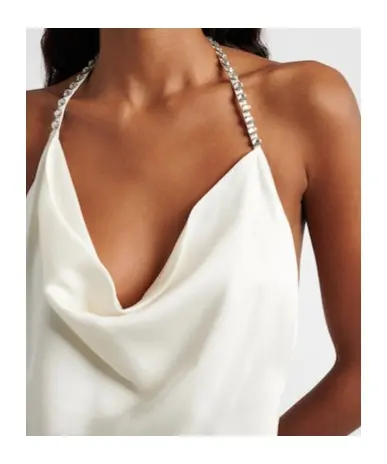 Stella McCartney Crystal-embellished Satin Gown