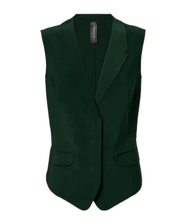 Norma Kamali Crepe Vest